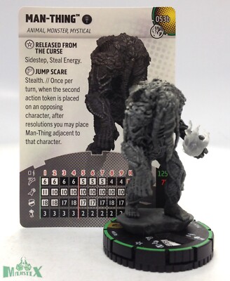 Heroclix Marvel Studios Next Phase set Man-Thing #053b Prime figure w ...