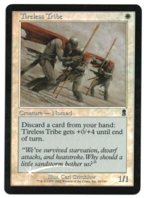 Tireless Tribe MTG Odyssey Foil English SP Flat Shipping | eBay