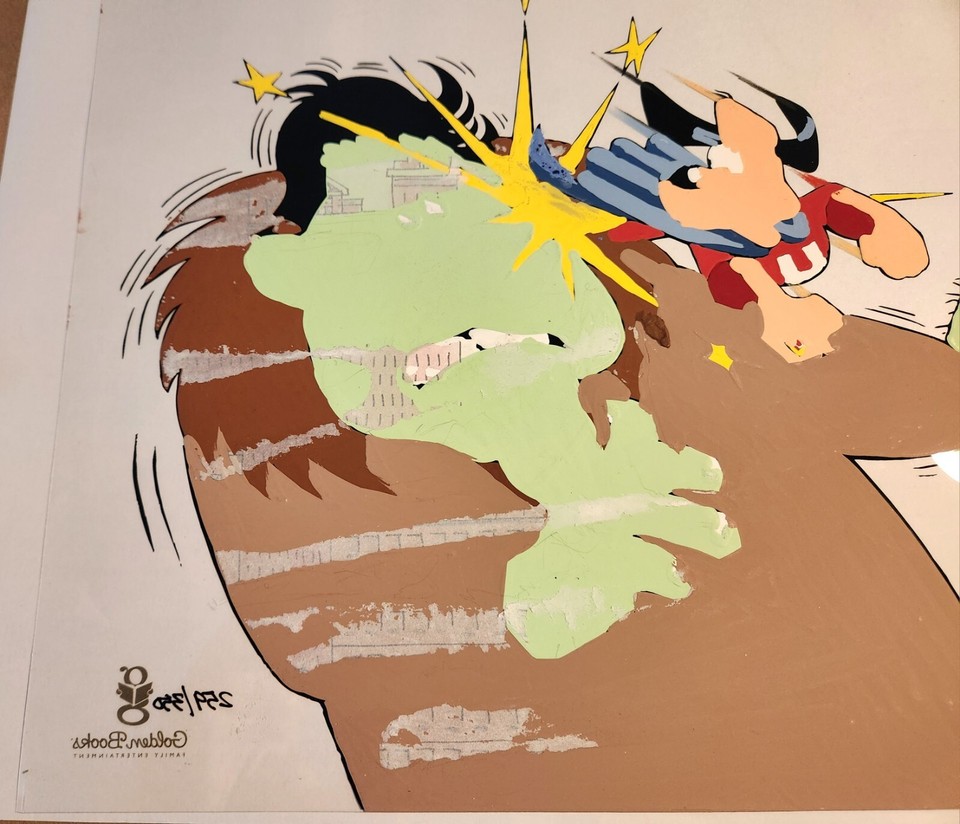 UNDERDOG LIMITED EDITION HAND PAINTED ANIMATION CEL THE BIG HIT JOE ...