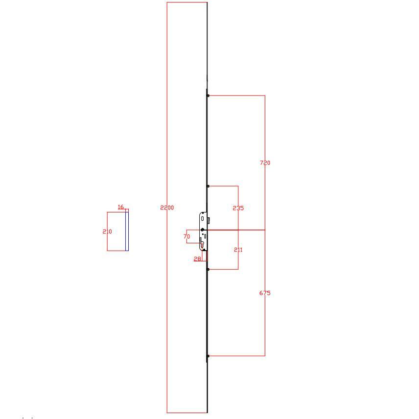 GU Ferco 528 Multipoint Door Lock Mechanism 28mm Backset 4 Rollers uPVC ...