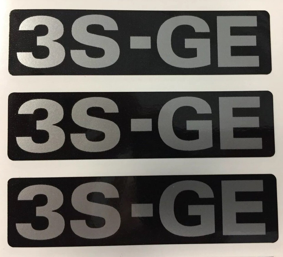 Toyota 3SGE Timing Belt Cover Decal Sticker MR2 Celica IS200 | eBay