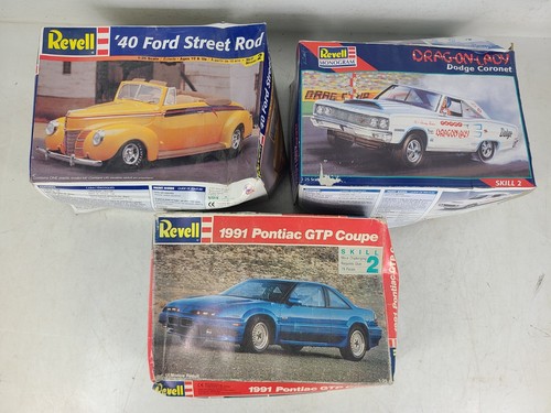 Vintage Revell Scale Model Car Kits Mixed Lot Of 3 (INCOMPLETE) | eBay