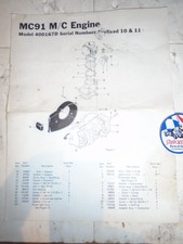 Vintage McCulloch Kart Engine Mac 91b1 10 Over Bore Stock Ports MC91B1 ...
