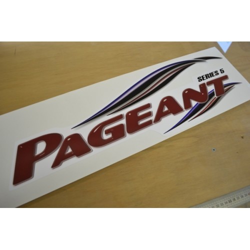 BAILEY Pageant (SERIES 5) Caravan Roof Name Sticker Decal Graphic ...