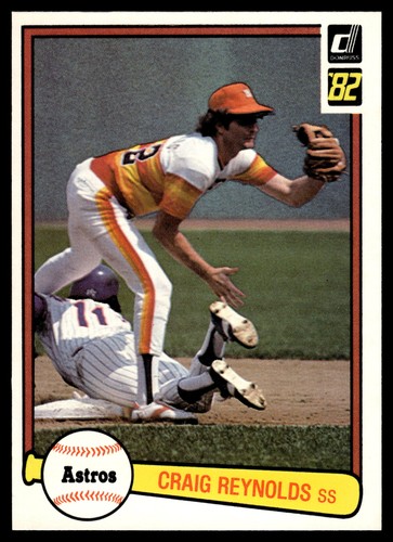 1982 Donruss Craig Reynolds #344 Houston Astros -112022 | eBay