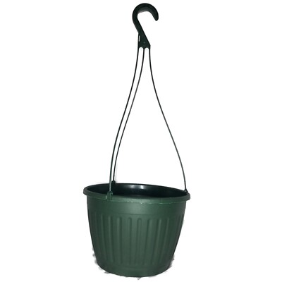 10" Hanging Baskets - Imperial - Planter Plastic Landmark White Brown ...