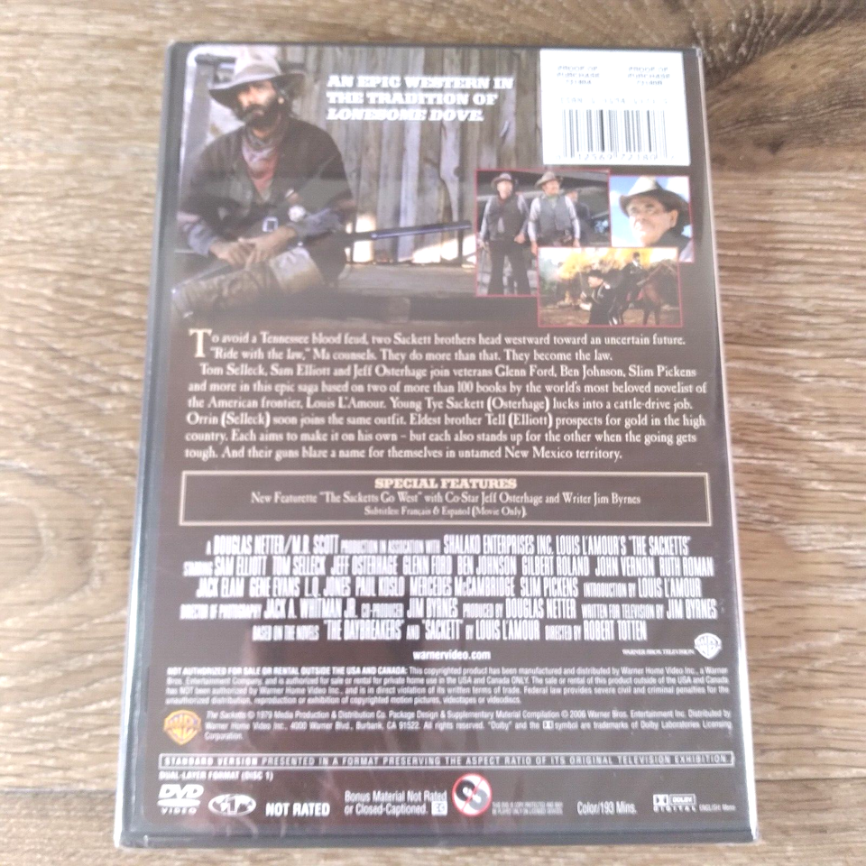 The Sacketts Complete Miniseries 2 Discs DVD 1979 Western Show Movie ...