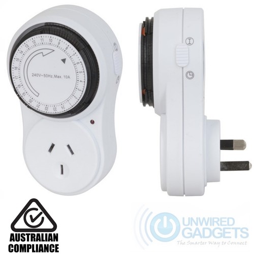 NEW Slimline Mechanical Timer A-N Switch 24 Hour Home Automation | eBay ...