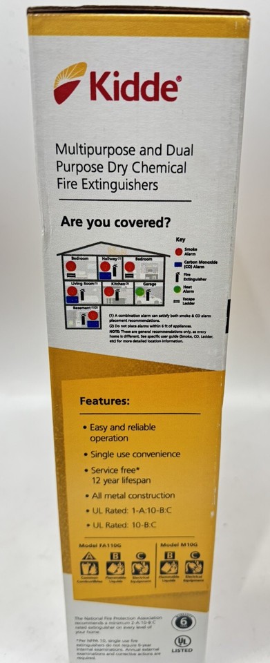 Kidde(2-Pack) 1-A:10-B:C Recreation And 10-B:C Kitchen Fire ...