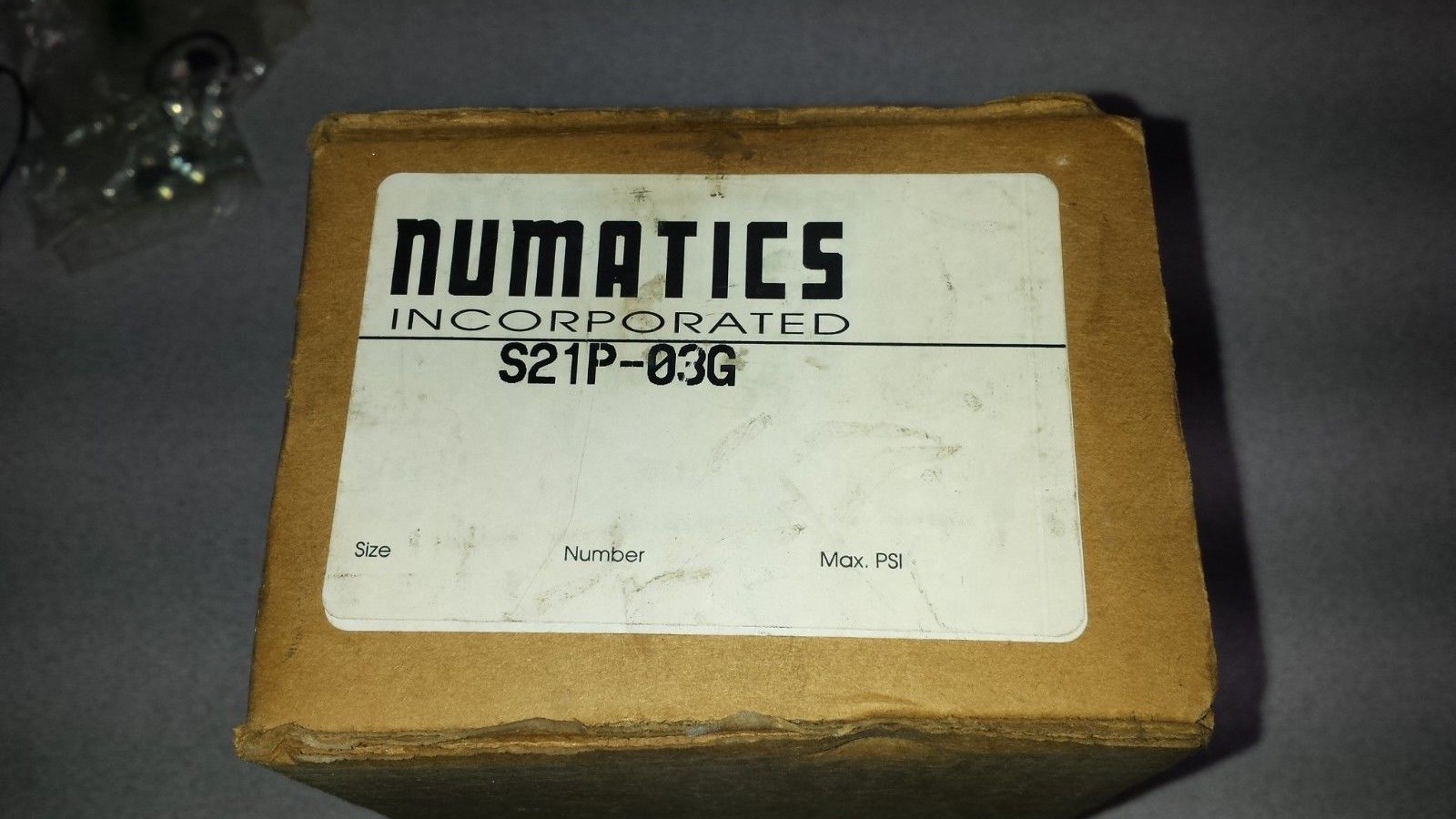 NUMATICS S21P-03G SOLENOID AUTO PILOT ACTUATED VALVE NIB EXHAUST CHECK ...