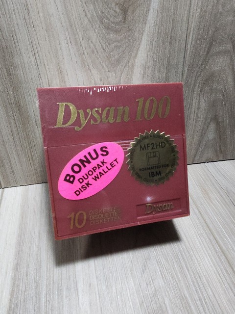 Dysan 100 Diskettes Mf2hd Formatted for IBM and COMPATABLES 10 for sale ...