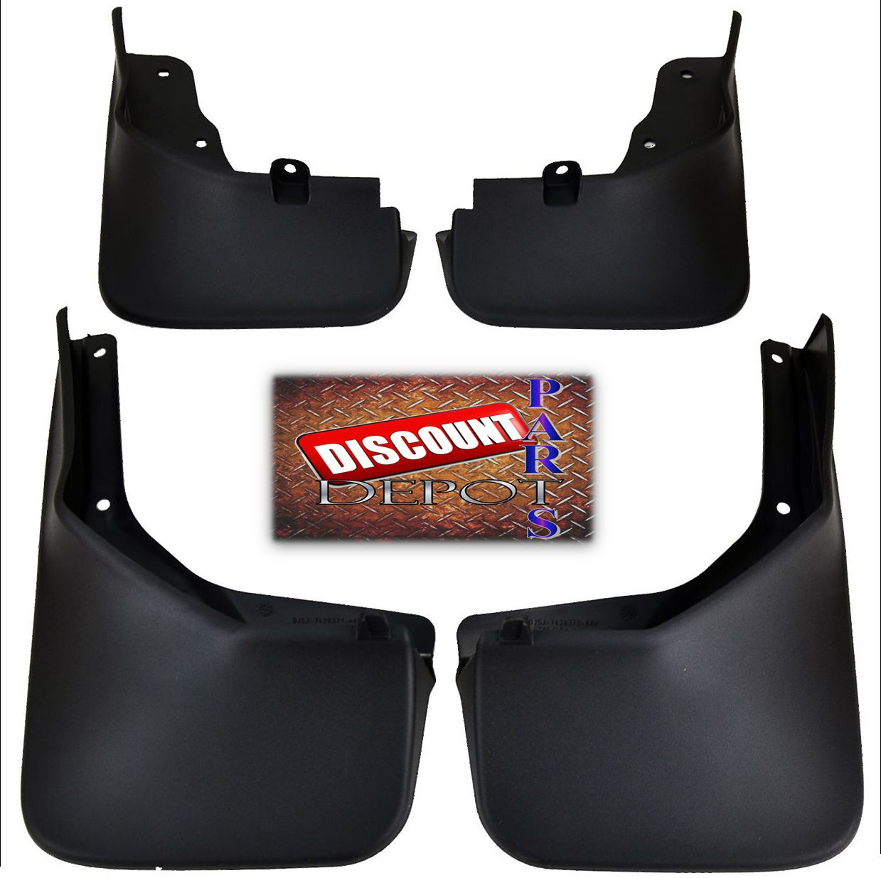 2013-2019 Ford Escape Molded Splash Guards Genuine Set of 4 mudflaps ...