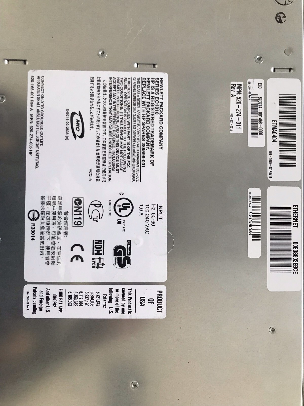 HP 16 Port IP KVM Switch EO1010 P/N: 520-274-005 | eBay