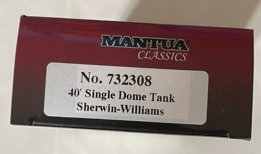 MANTUA HO - Sherwin Williams #105 - 40' Tank Car | eBay