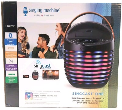 Singing Machine Portable Karaoke System w Wireless Microphone ...