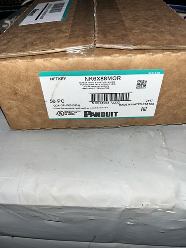 Panduit NetKey NK688MOR Cat6 NETKEY 10GIG & POSITION jacks / Keystones ...