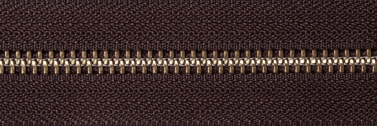 Brass Metal Open End Zipper by YKK #5 Zip Chain Choose From 6 Colours ...