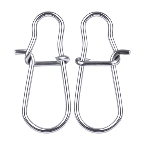 100pcs Stainless Steel Safety Snaps Fishing Hook Tool | eBay