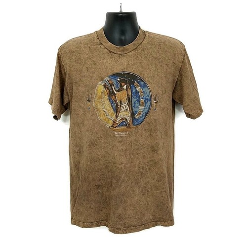 VTG United Designs Single Stitch T Shirt sz M Brown Southwest Graphic ...