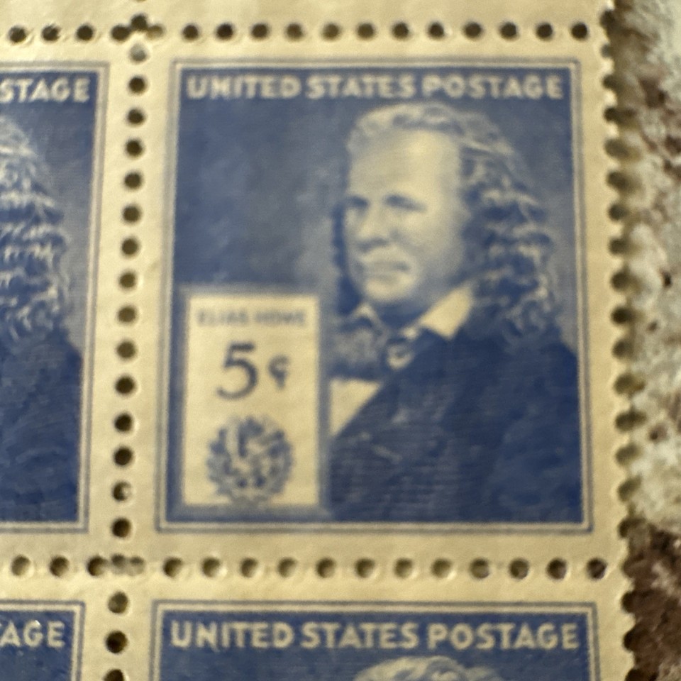 US Stamp #892 - 1940 5¢ Elias Howe, Famous Inventors | eBay