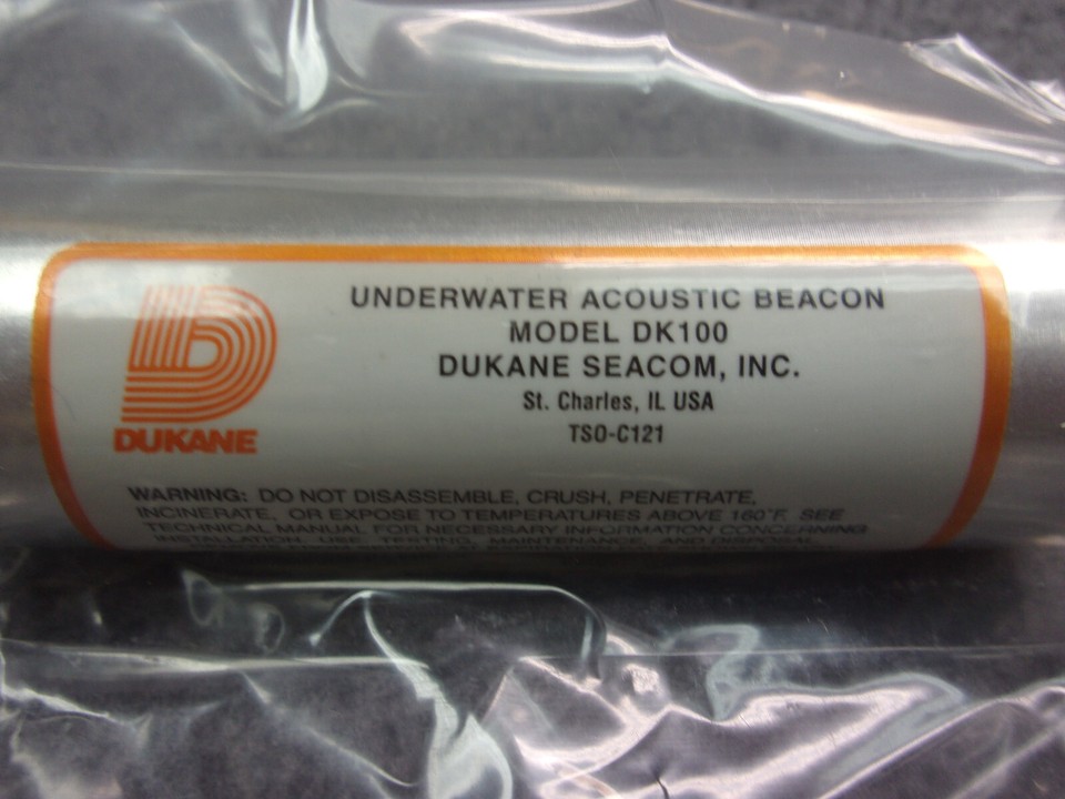 Dukane Seacom Underwater Acoustic Beacon P/N DK100 (New W/8130) | eBay