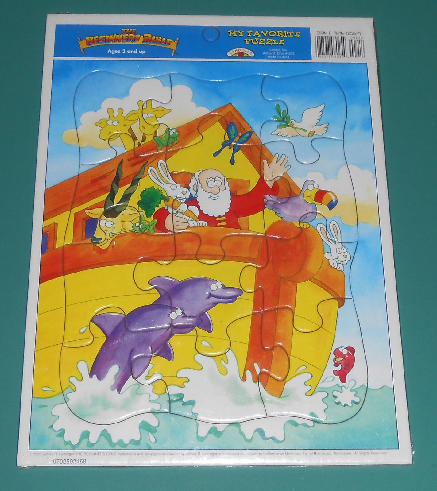 Vintage 1998 Beginners Bible Puzzle James Leininger Noahs Ark Sealed ...