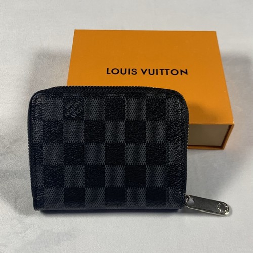 Louis Vuitton Checkered Black Zippy Coin Wallet - Pre-Owned | eBay
