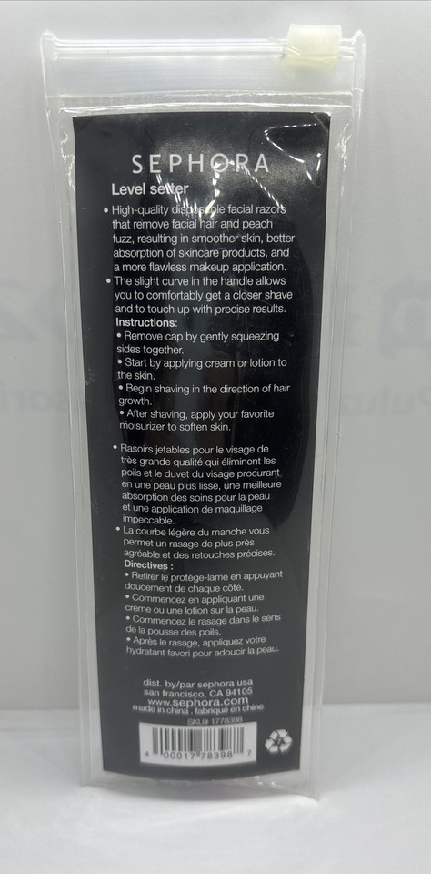 NEW SEPHORA COLLECTION Level Setter 3 Piece Set Facial Razors Japanese ...