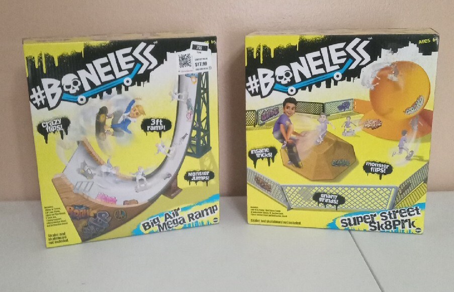 Lot Of 2 NEW Boneless Big Air Mega Ramp & Super Street Sk8Prk Monster ...