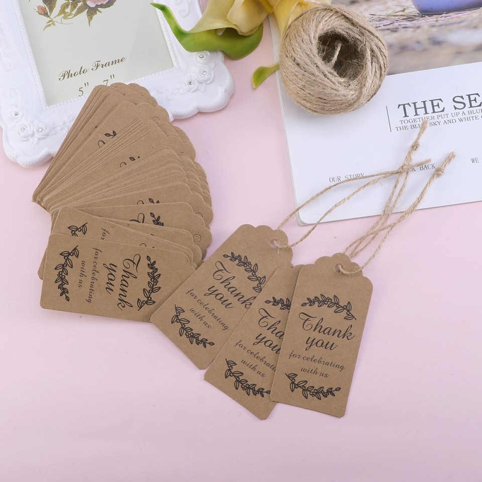2 PCS Kraft Paper Hang Tag Father Wedding Gift Hangtag Beautiful | eBay UK