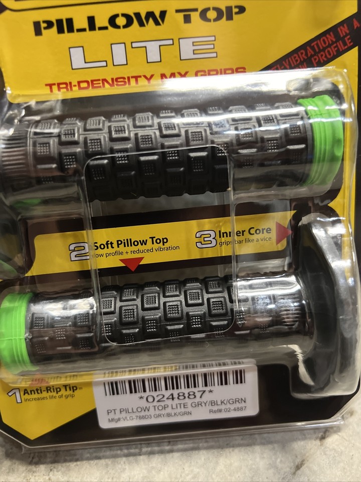 ProTaper Pillow Top Lite Grip, MX Black/Grey/Green Grips 024887 | eBay
