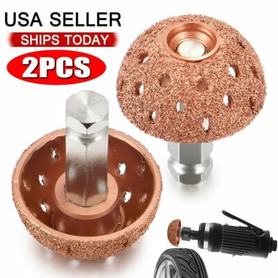 2Pcs/Set Tire Grinding Head Rasp Buffer Ball Tyre Repair Hand Tool ...