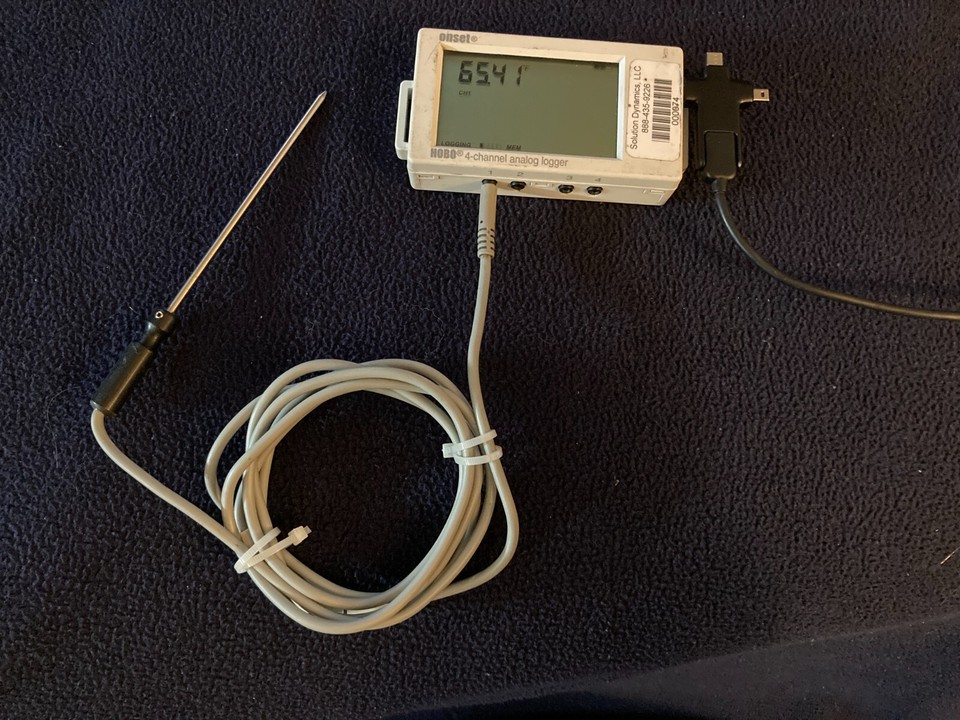 ONSET/HOBO TMC6-HC STAINLESS STEEL FOOD GRADE INSERTION TEMPERATURE ...