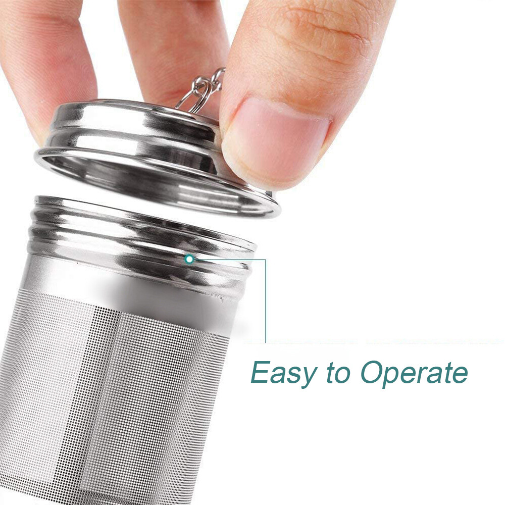 Stainless Steel Tea Ball Infuser Filter Brew Loose Tea Extra Fine Mesh ...