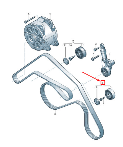 Audi 07P145276 Genuine OEM Idler Pulley for sale online | eBay