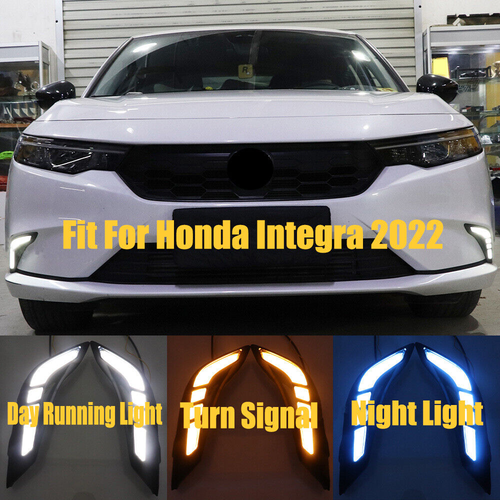 LED Daytime Running Light Retrofit Fog Light Tricolor For Honda Integra ...
