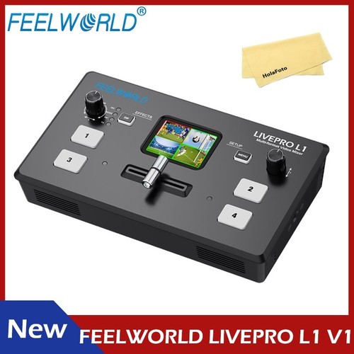 FEELWORLD LIVEPRO L1 V1 Video Mixer Switcher Live Stream 4 HDMI Input ...