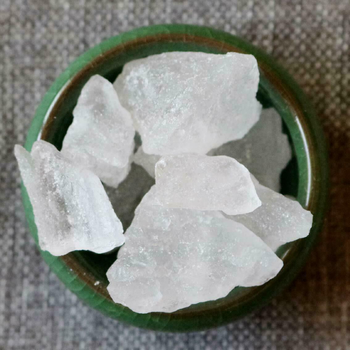 Organic Purify Alum Stone | FITKARI(Alum) Crystal White Stones -100GM ...
