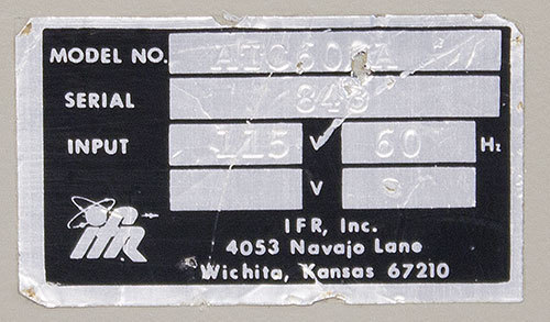 IFR/Aeroflex ATC-600A Portable Transponder/DME Ramp Test Set | eBay