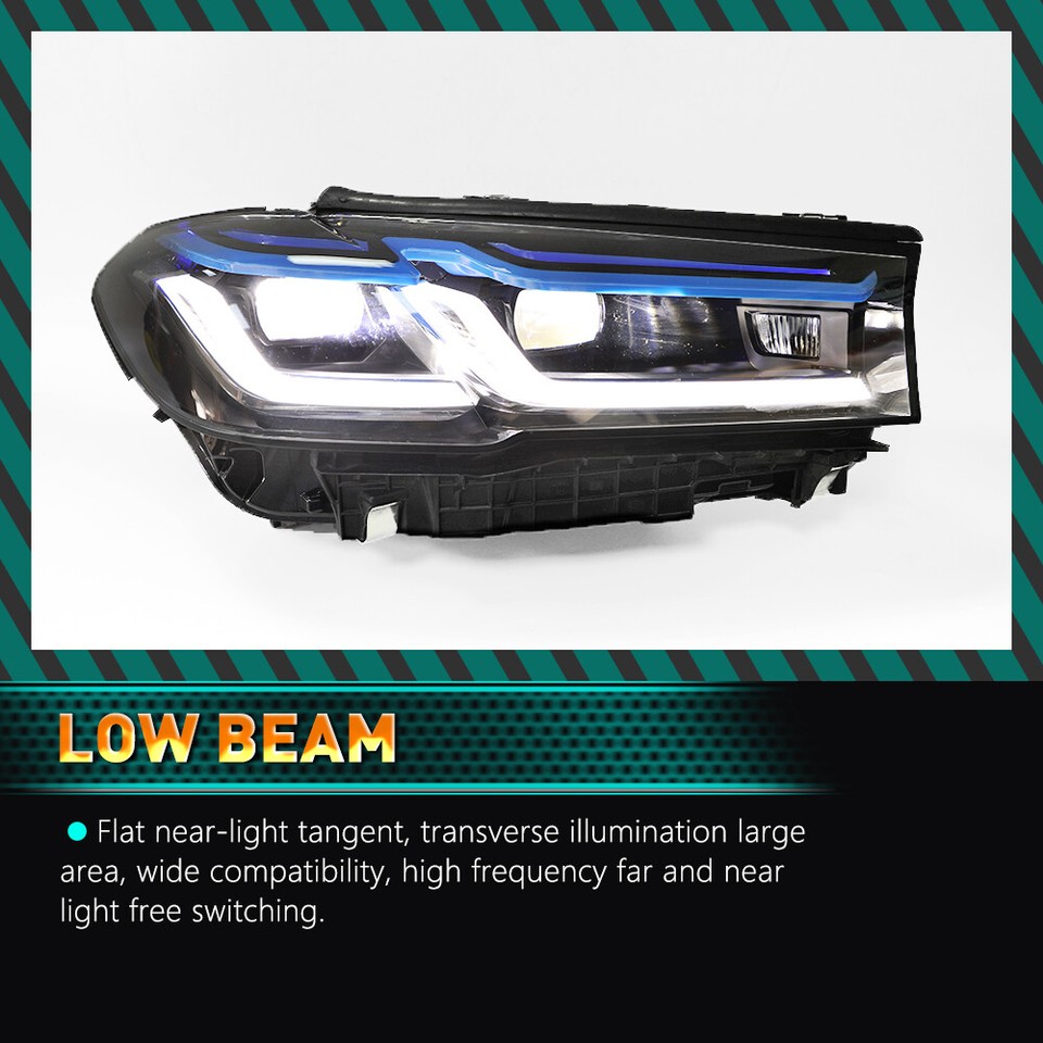 LED Headlights For BMW 5 Series G30 G31 2017-2020 530i Xenon HID ...