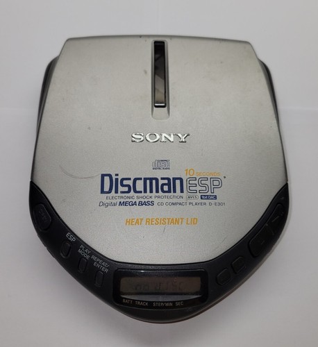 Sony CD Discman Model D-E301 ESP Protection Mega Bass Tested Doesn't ...