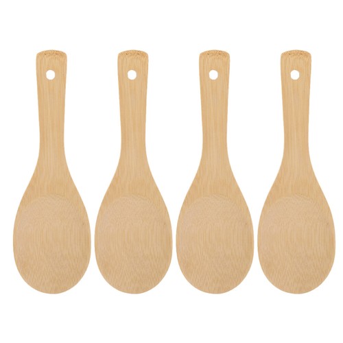 4 Pcs Rice Spatula Bamboo Serving Utensils Kitchen Household Paddle | eBay