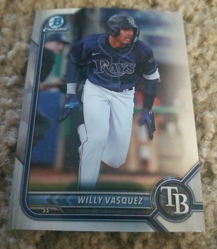 WILLY VASQUEZ 2022 BOWMAN DRAFT CARD BDC-40 TAMPA BAY RAYS (ROOKIE ...