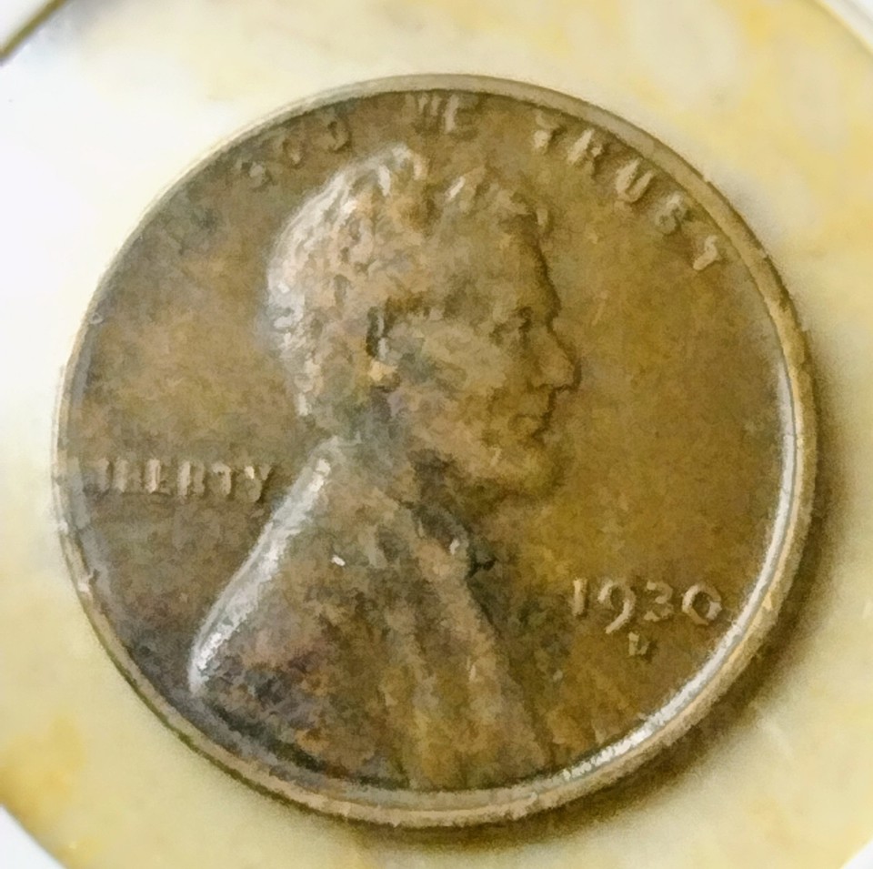 1930 D BROAD STRUCK LINCOLN WHEAT CENT PENNY COIN OUT OF MY ORIGINAL ...
