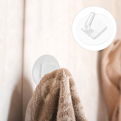 20 Pcs Strong Sticky Hook Heavy Duty Hooks Small Clear Self Adhesive ...