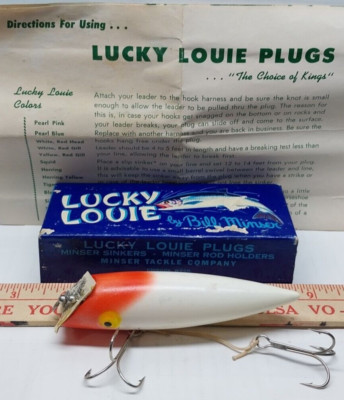 Vintage Bill Minser Lucky Louie Wee Louie Salmon Plug Fishing Lure ...