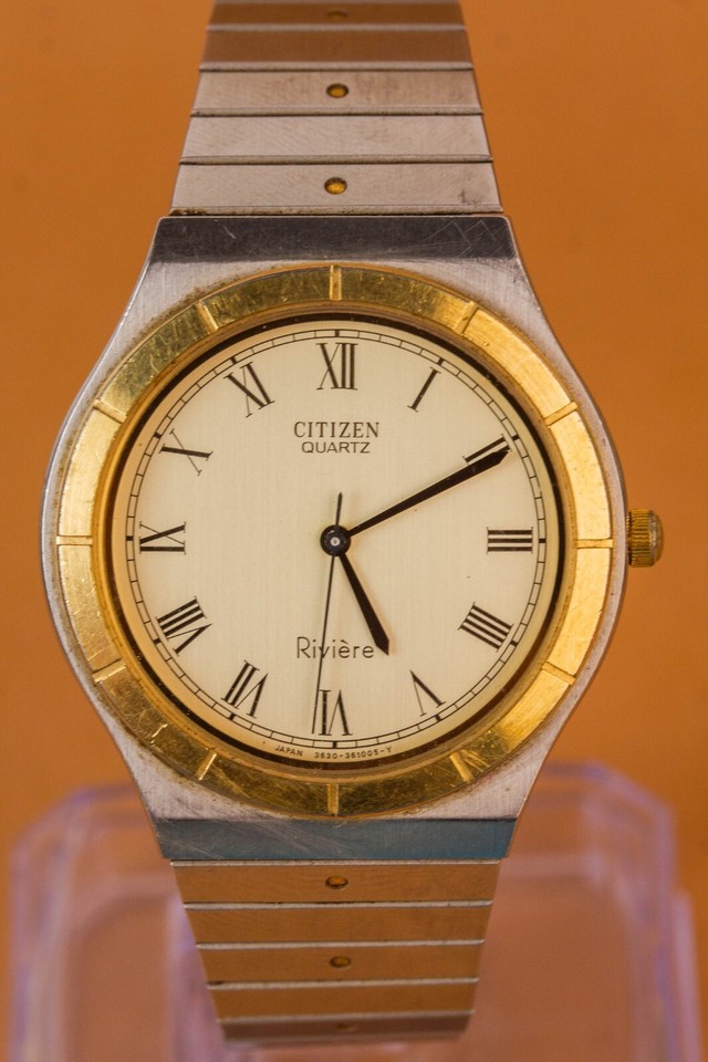 Citizen Reviere Roman Numeral 3630-361005-Y 36mm Mens Quartz Watch | eBay