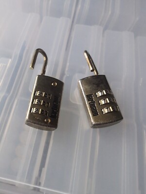 2 Brass Hartmann Luggage Combination Locks | eBay