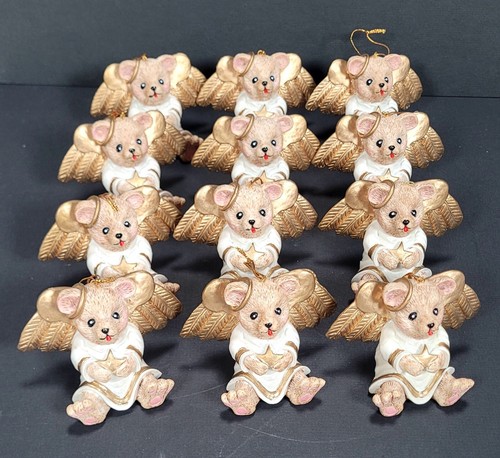 Claire's 1996 Teddy Bear Angel Holiday Ornament - Lot of 12 | eBay