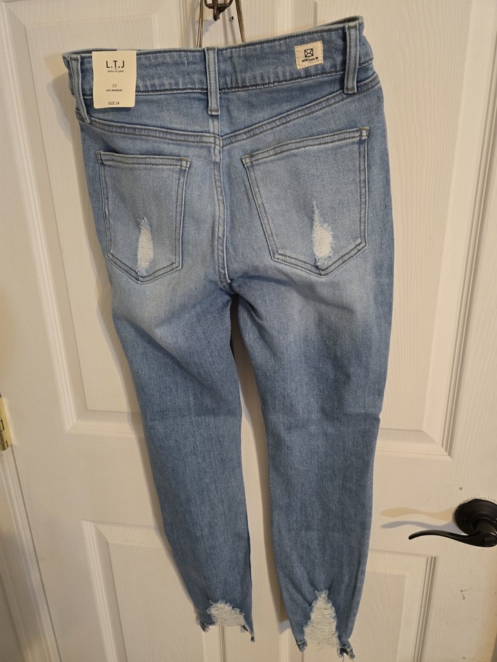LTJ Letters To Juliet Size 28 Skinny Distressed Jeans | eBay
